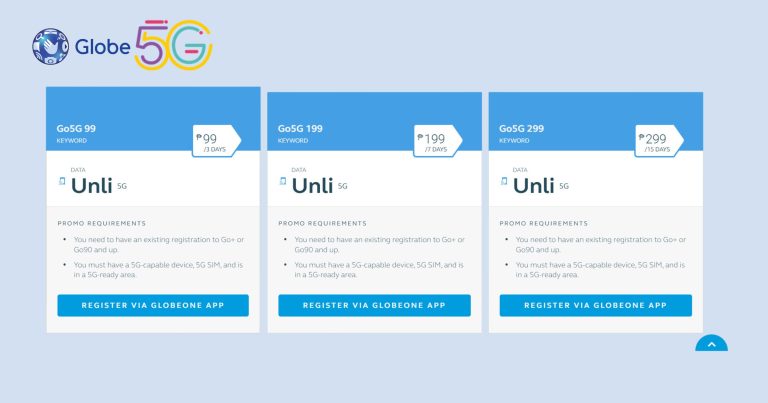 SMART UNLI 5G vs GLOBE GO 5G UNLI DATA