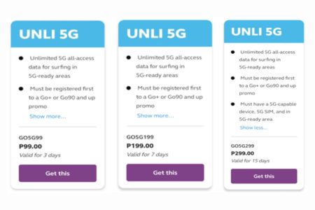 Globe Go5G vs Smart Unli 5G Data vs DITO Home 5G Prepaid