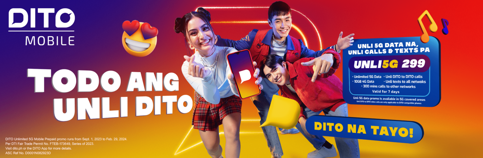 Affordable DITO UNLI 5G for all Prepaid Users