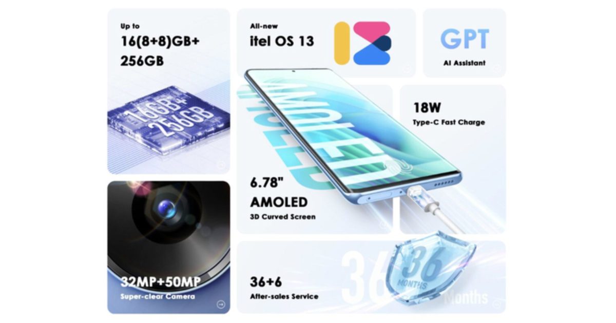Itel S23+ now official with 6.78-inch curved AMOLED display!