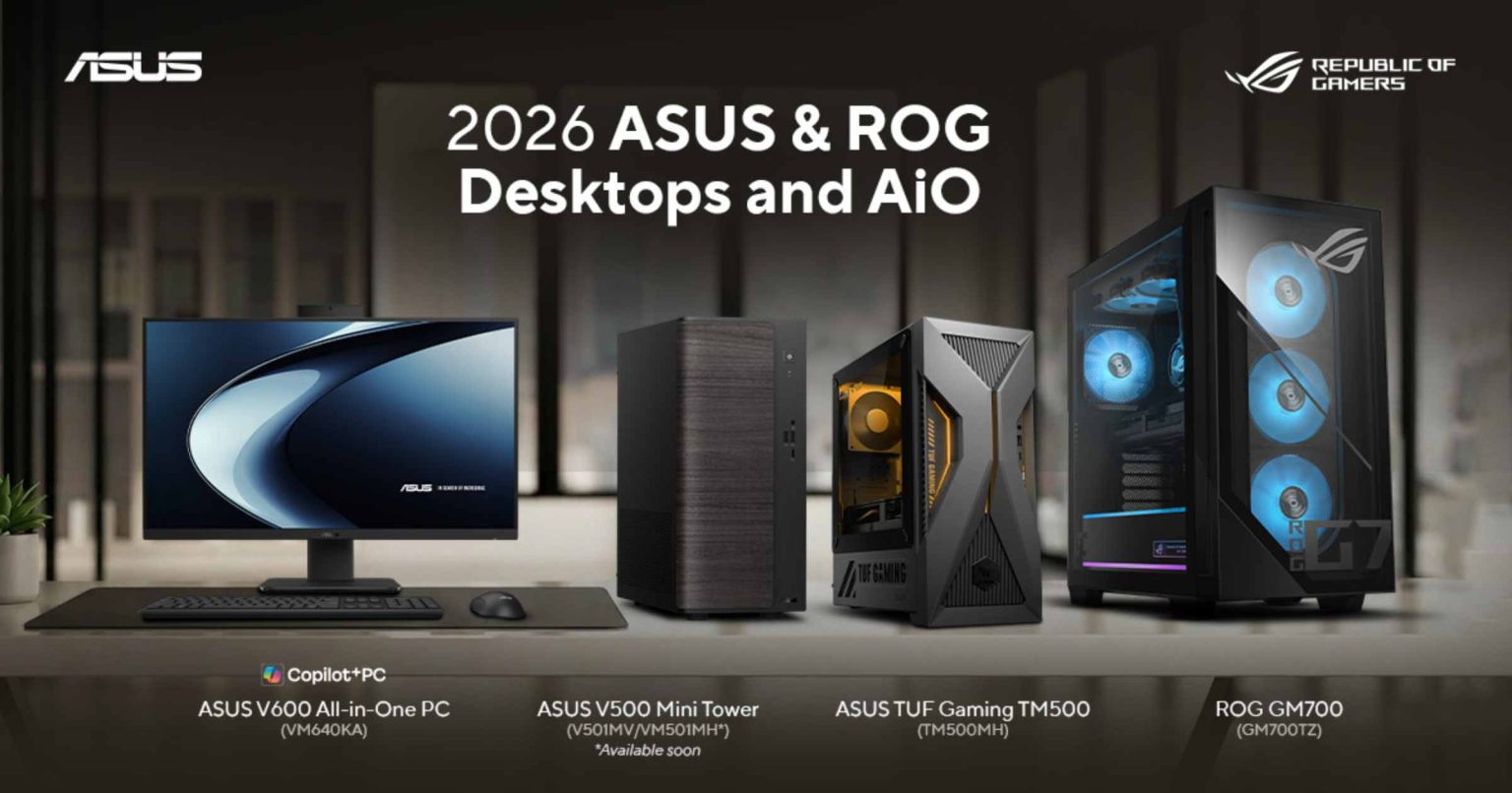 ASUS Philippines Launches 2026 Lineup of Tower and All-in-One PCs